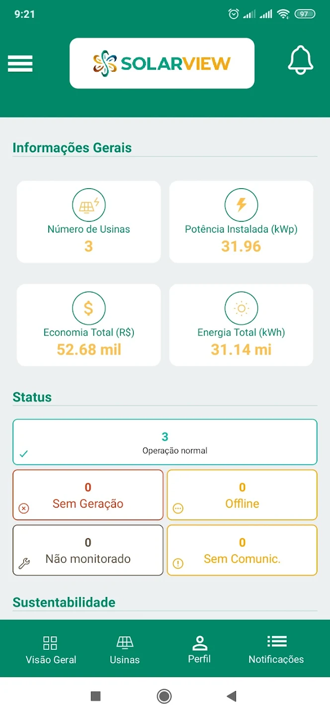 Qual o aplicativo para monitoramento do portal da SolarView? - SolarView